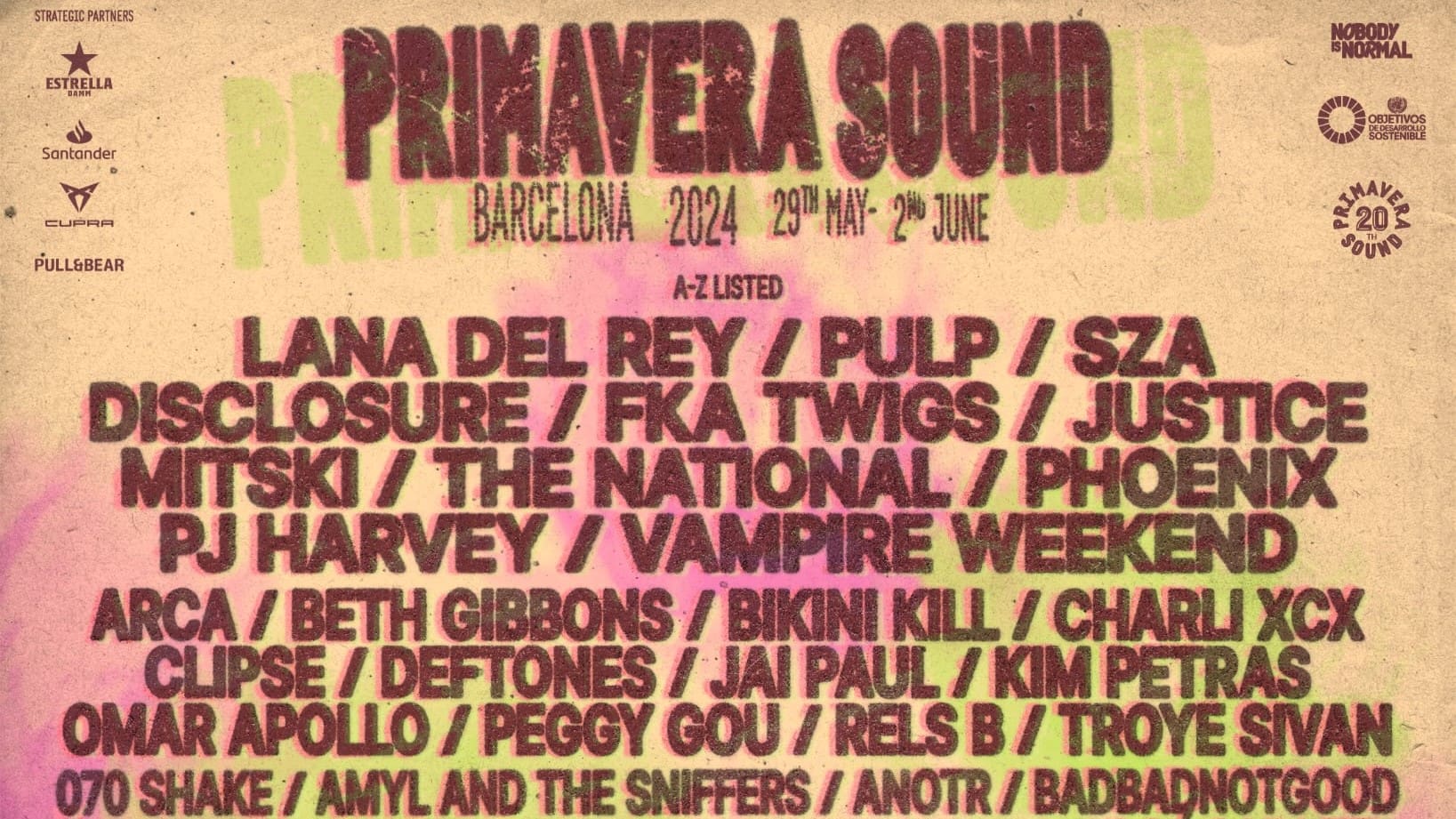 Primavera Sound 2024: Lana Del Rey, Pulp e SZA nella line up ...
