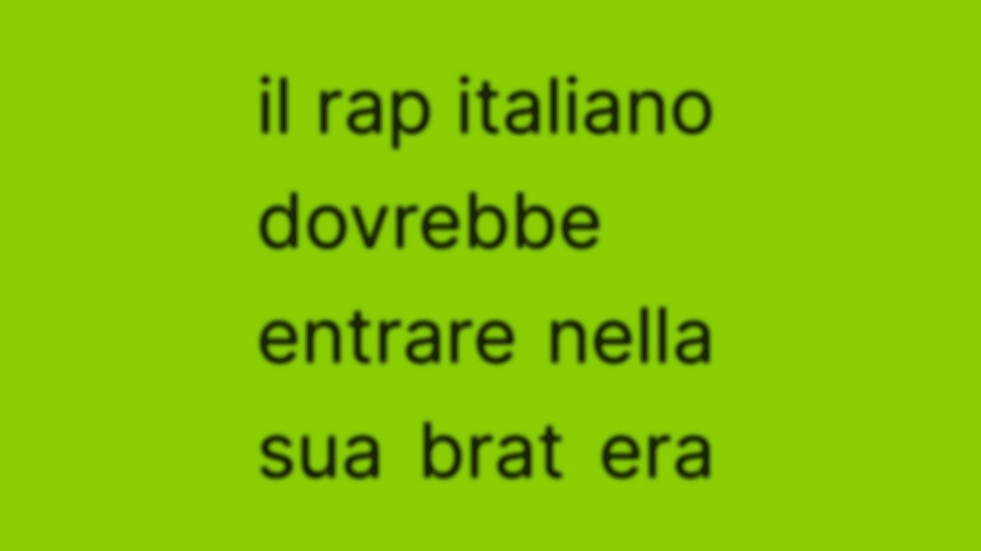 Il rap italiano dovrebbe entrare nella sua Brat Era - Billboard Italia